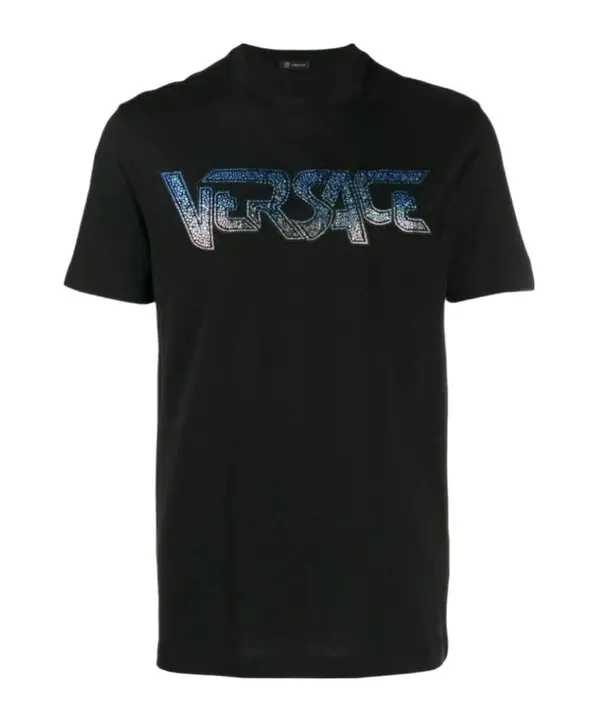 Versace Logo Round Neck T-shirt