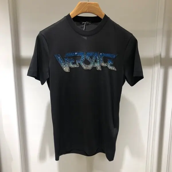 Versace Logo Round Neck T-shirt