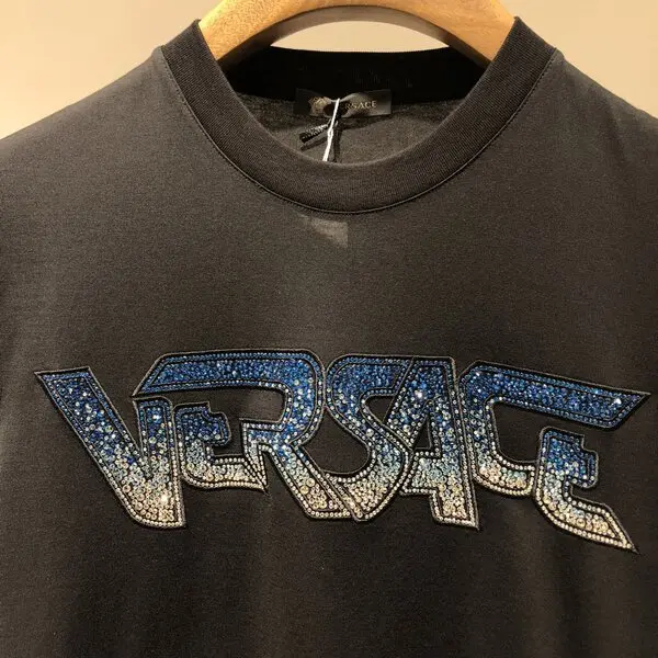 Versace Logo Round Neck T-shirt