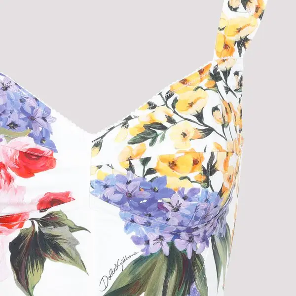 Dolce & Gabbana Garden Floral Print Mini Corset Dress