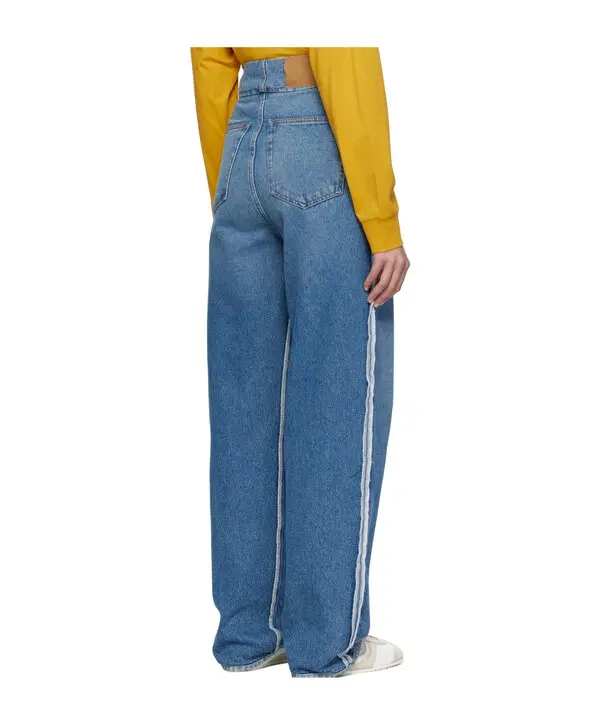MAISON MARGIELA Logo Patch High-waist Jeans