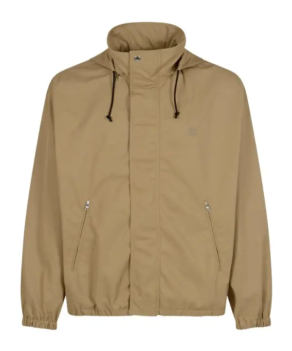 Celine Long Sleeve Casual Jacket With Drawstring And Zippered Pockets