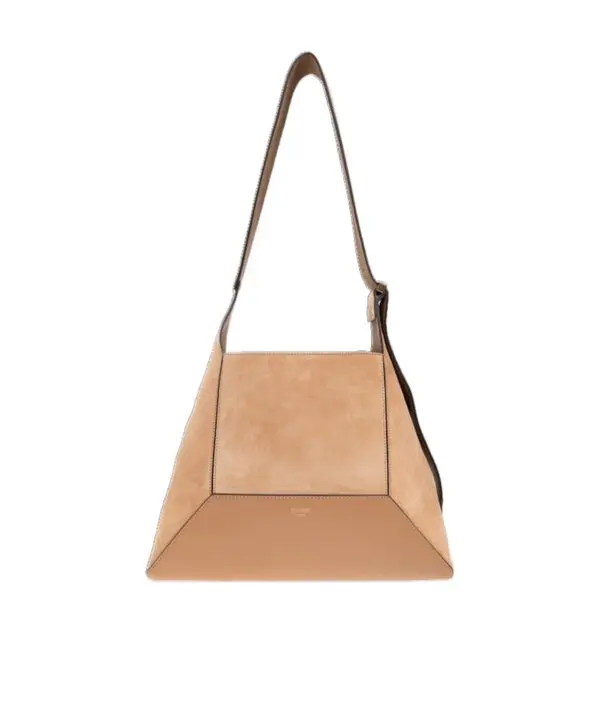 JIMMY CHOO Diamond Medium Shoulder Bag - Nude