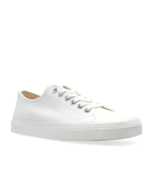 Moschino Square-toe Low-top Sneakers - White