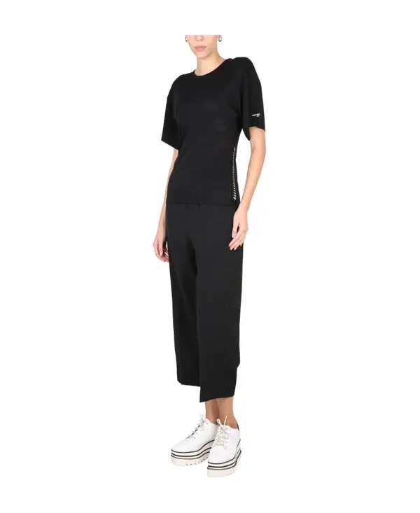 Stella McCartney Chain Detail Crewneck T-shirt - Black