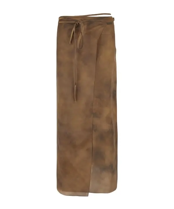 Sportmax High Waist Tied Maxi Skirt