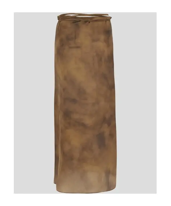 Sportmax High Waist Tied Maxi Skirt