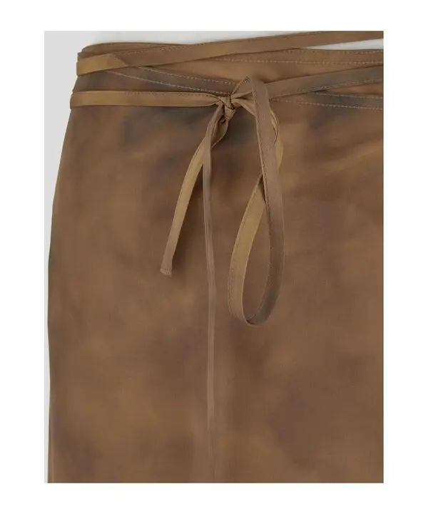Sportmax High Waist Tied Maxi Skirt