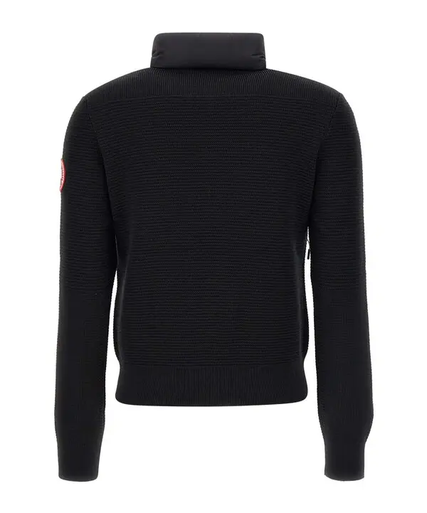 Canada Goose Hybridge Panelled High-neck Jacket - Black