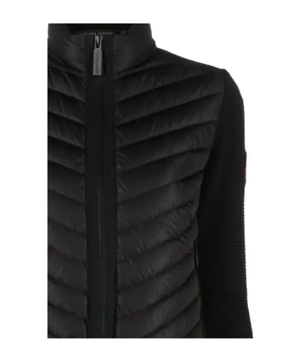 Canada Goose Hybridge Panelled High-neck Jacket - Black
