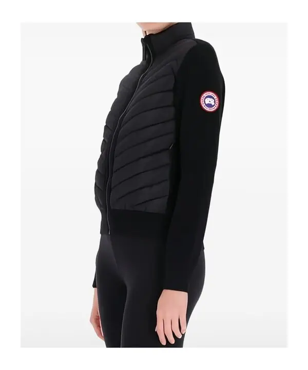 Canada Goose Hybridge Panelled High-neck Jacket - Black