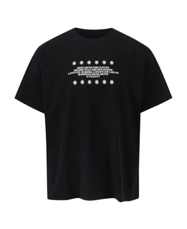 Givenchy 4g Emblem Printed Crewneck T-shirt