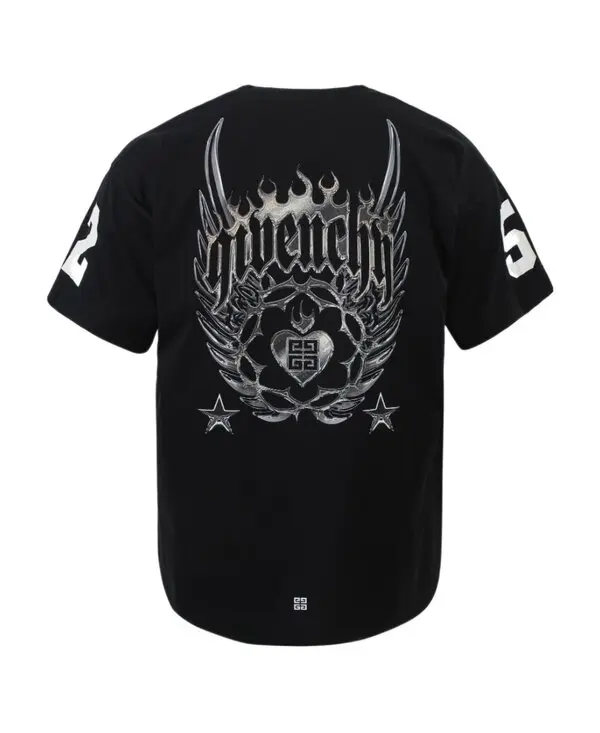 Givenchy 4g Emblem Printed Crewneck T-shirt
