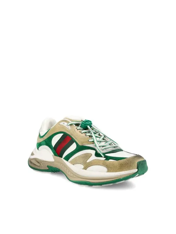 Gucci Panelled Lace-up Sneakers