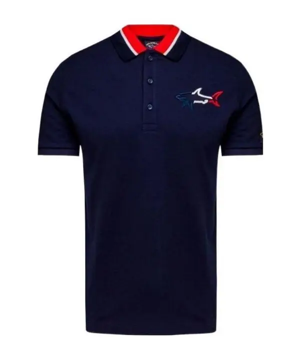 PAUL  SHARK Logo Details Polo Shirt