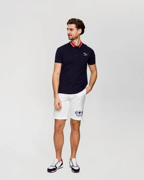 PAUL  SHARK Logo Details Polo Shirt