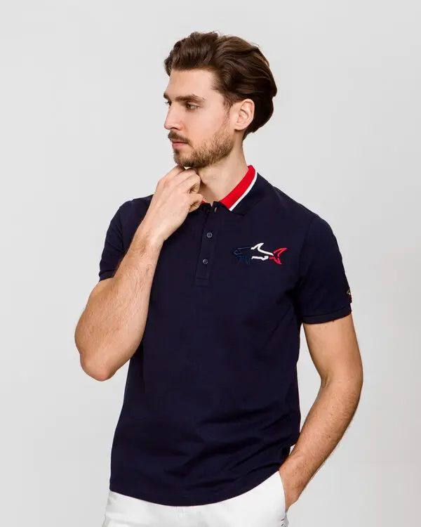 PAUL  SHARK Logo Details Polo Shirt