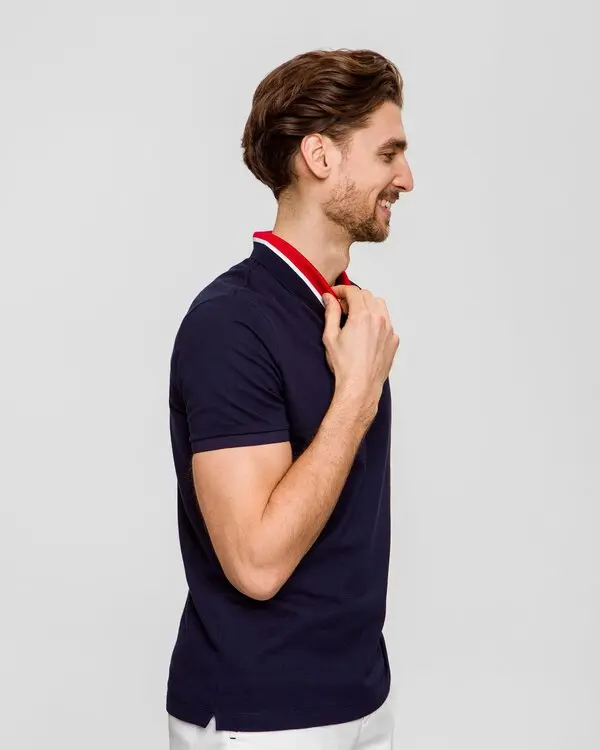 PAUL  SHARK Logo Details Polo Shirt