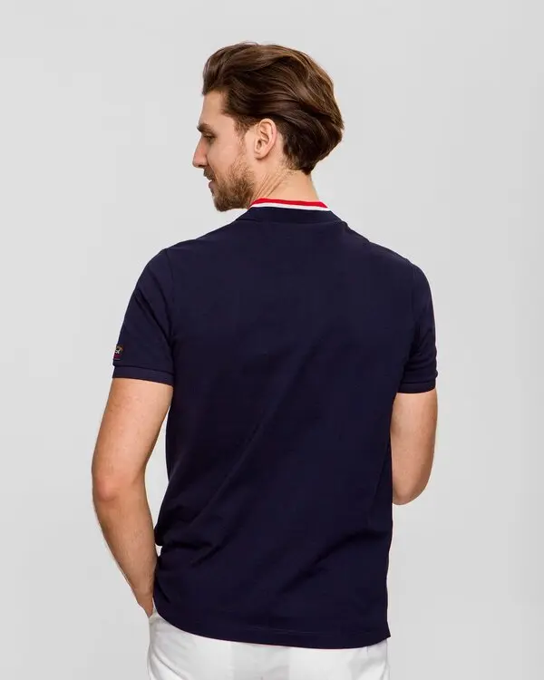 PAUL  SHARK Logo Details Polo Shirt