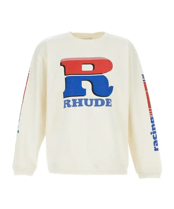 Rhude Crewneck Logo Print Sweatshirt