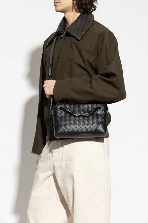 Bottega Veneta Knot Detail Intrecciato Messenger Bag