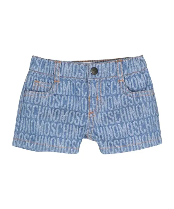 Moschino All-over Logo Jacquard Shorts
