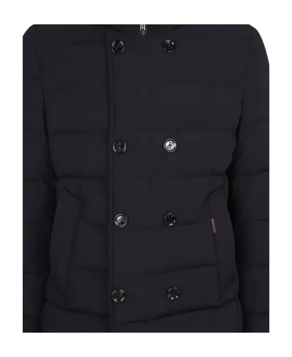 MOORER Double-breasted Hooded Down Jacket