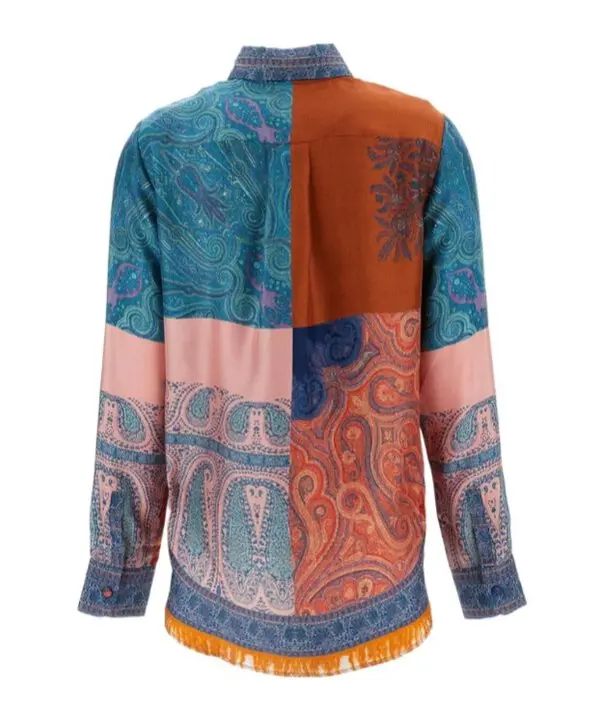 PIERRE-LOUIS MASCIA Multicolor Silk Printed Shirt