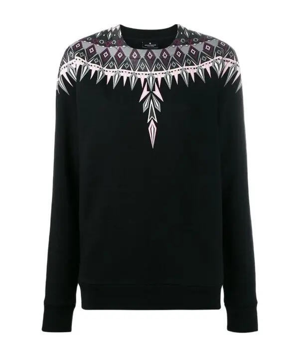MARCELO BURLON COUNTY OF MILAN Pullover Hoodie With Geometric Print