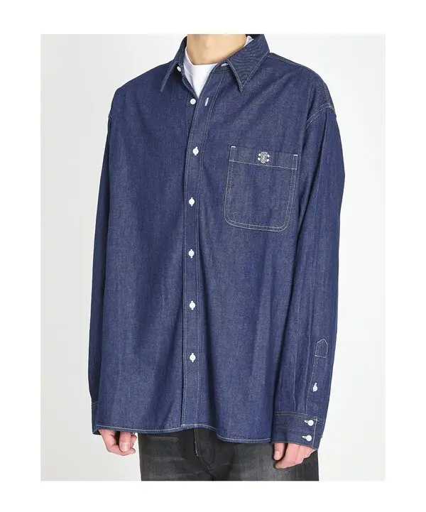Celine Long-sleeved Denim Shirt