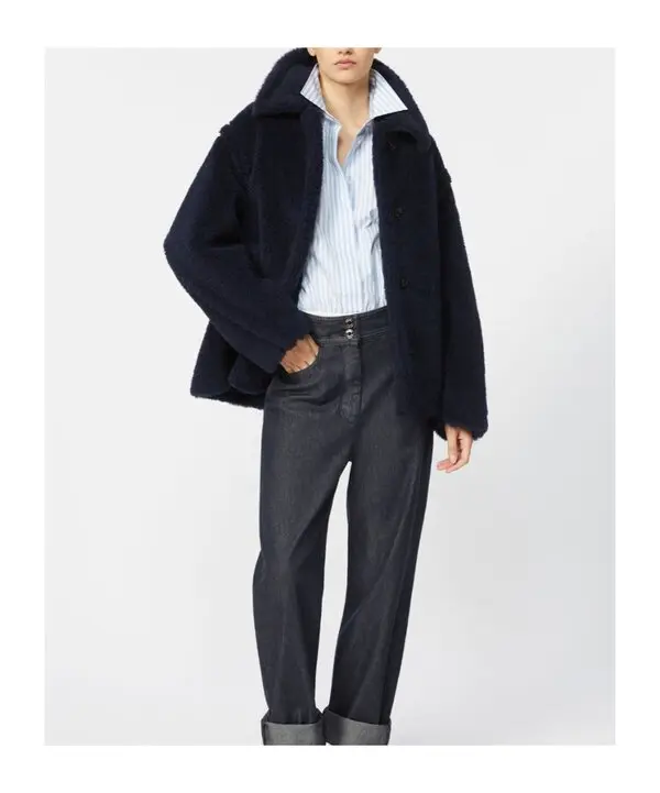 Max Mara Fuggito Collared Jacket - Black