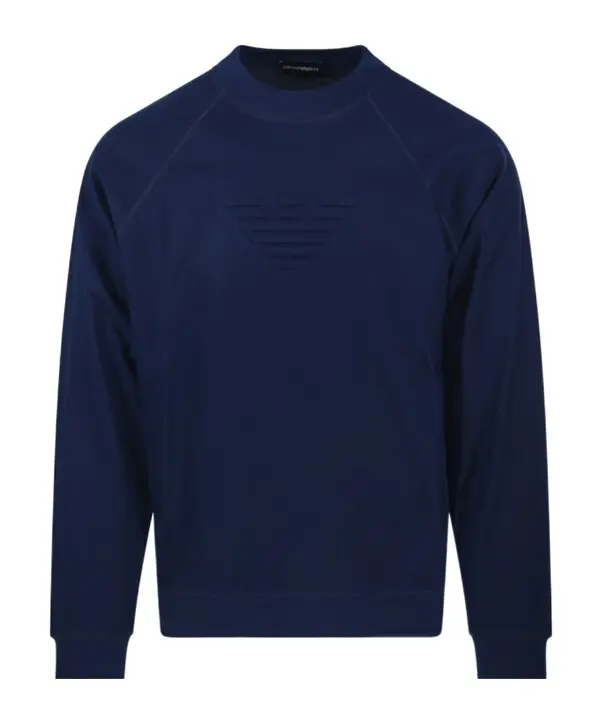 Emporio Armani Crewneck Sweatshirt With Embossed Logo