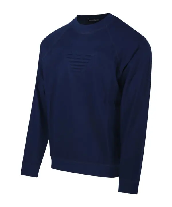 Emporio Armani Crewneck Sweatshirt With Embossed Logo