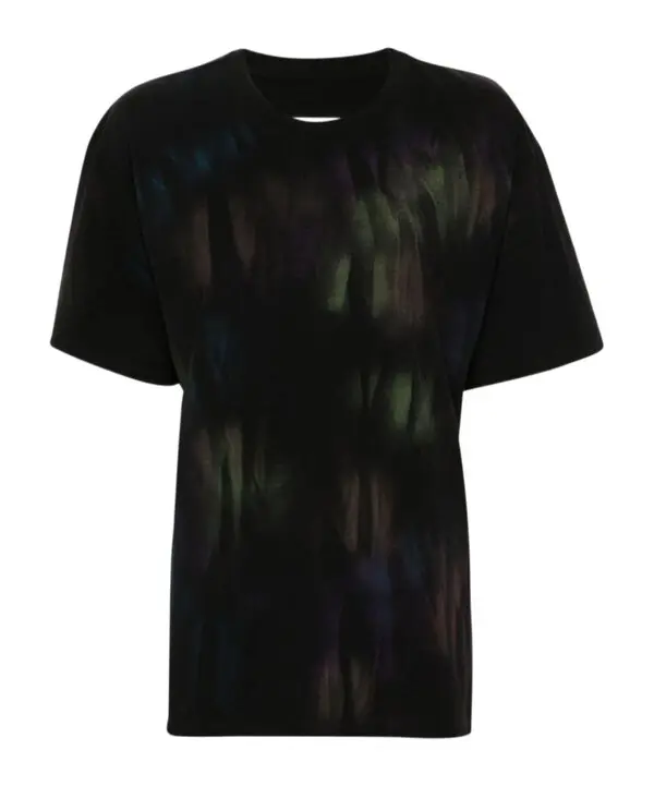 MAISON MARGIELA Single-stitch-logo T-shirt - Black