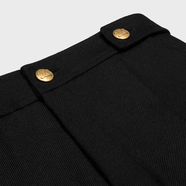 Celine High Waist Flared Mohair Wool Trousers