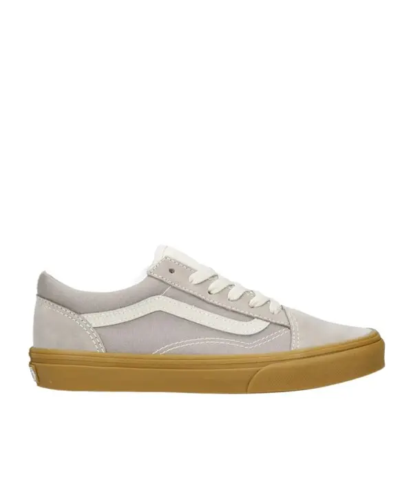 VANS Round Toe Lace-up Sneakers - Grey