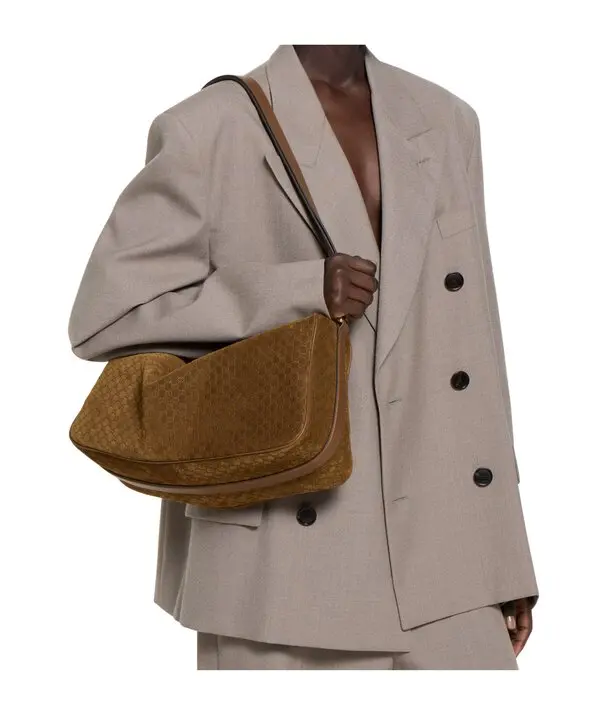 Gucci Half Horsebit Large Shoulder Bag - Brown