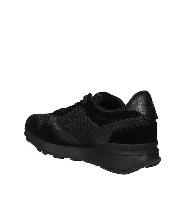 Emporio Armani Logo Embroidered Mesh Panelled Sneakers