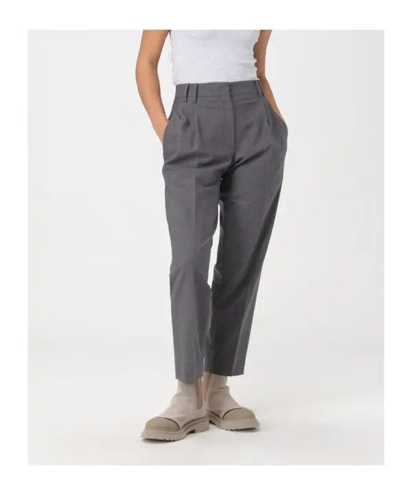 Brunello Cucinelli Pleated Tailored Trousers - Black