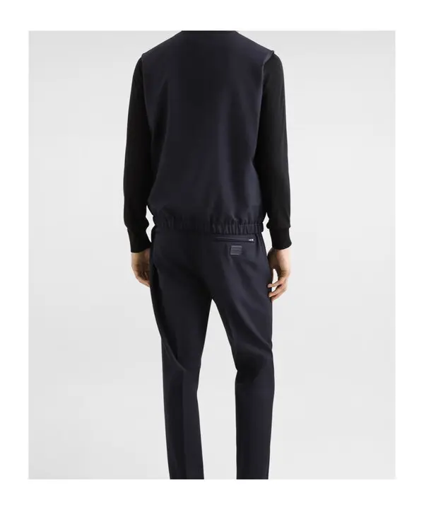 Dolce & Gabbana Sleeveless Zip-up Vest With Logo Patch