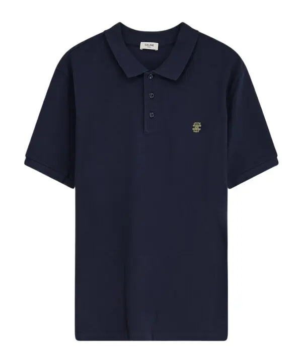 Celine Short-sleeved Polo Shirt - Blue