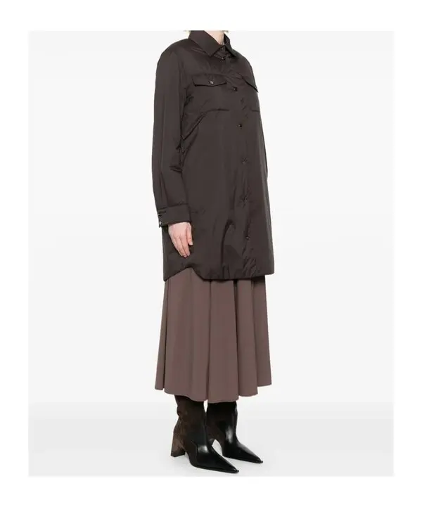 Herno Quilted Button-down Shirt Coat - Black