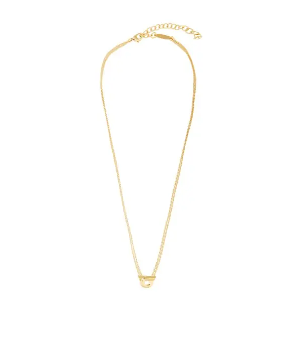 FERRAGAMO Gancini Pendant Necklace - Yellow