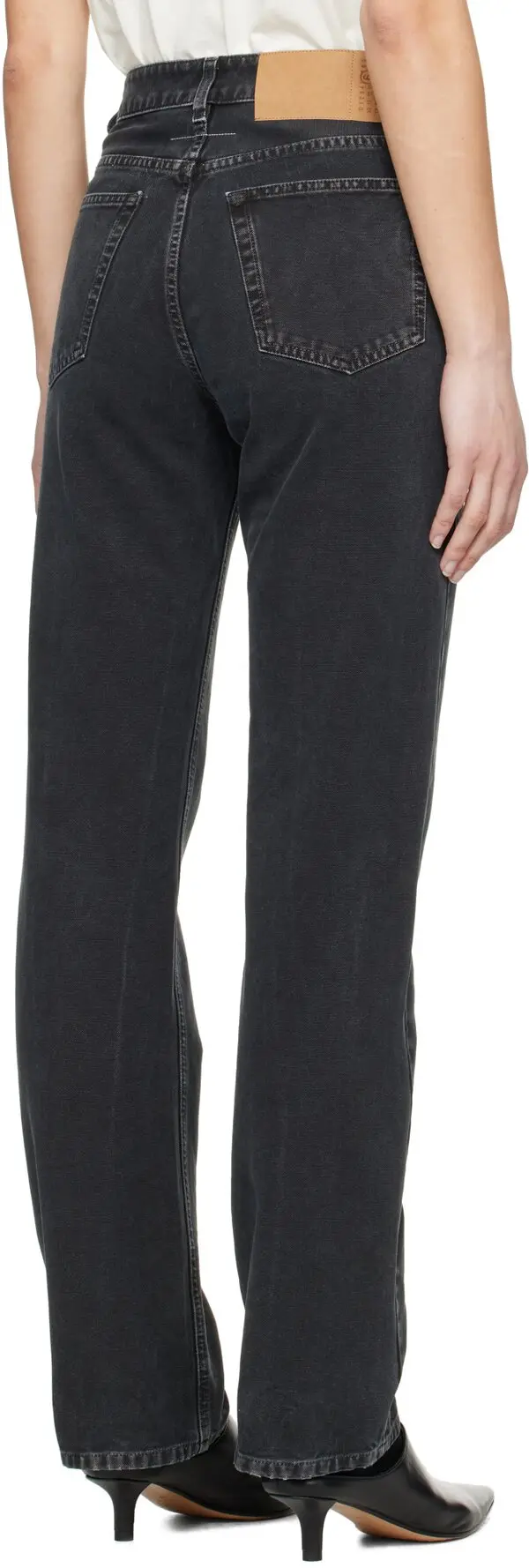 MAISON MARGIELA Straight-leg Jeans With Single-stitch Logo Detail