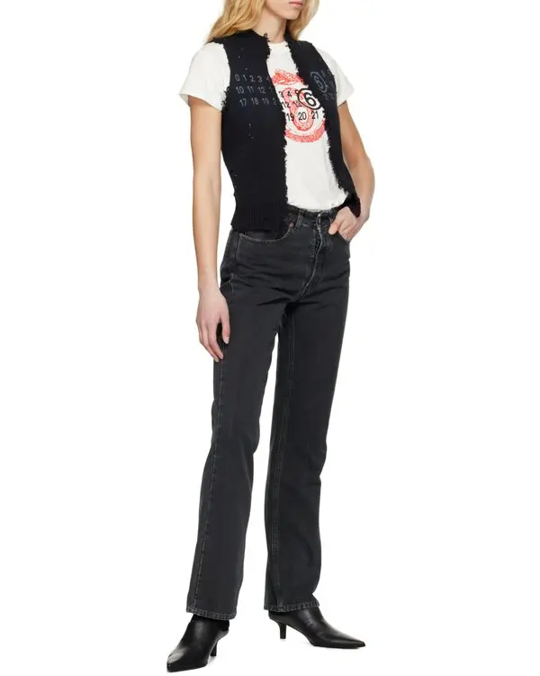 MAISON MARGIELA Straight-leg Jeans With Single-stitch Logo Detail