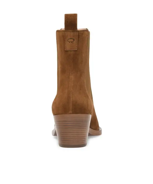 GIANVITO ROSSI Wylie Pointed Toe Ankle Boots - Brown