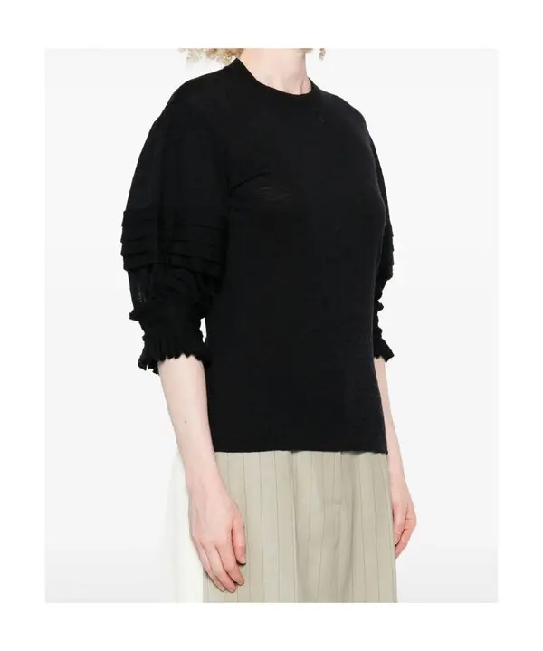 JIL SANDER Pleated Sleeve Top