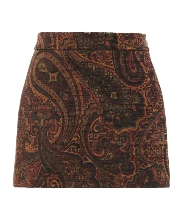 Chloé Paisley Jacquard Mini Skirt