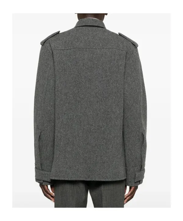 JIL SANDER Textured Zipped Shirt