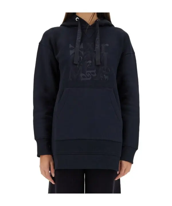 Max Mara Long Sleeve Hooded Sweatshirt - Black
